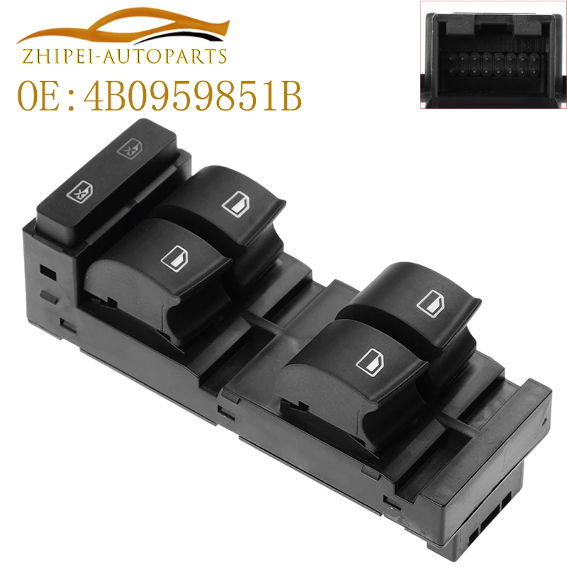 4B0959851B Master Power Window Switch Car 4B0959851 For Audi A3 A6 C5 ...