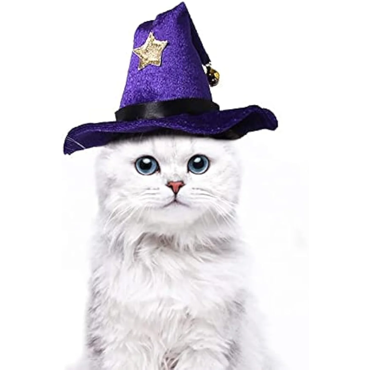 ATUBAN-Pet-Halloween-Costumes-Hat-Cat-Wizard-Hat-Doggy-Witch-Hat-Outfit ...