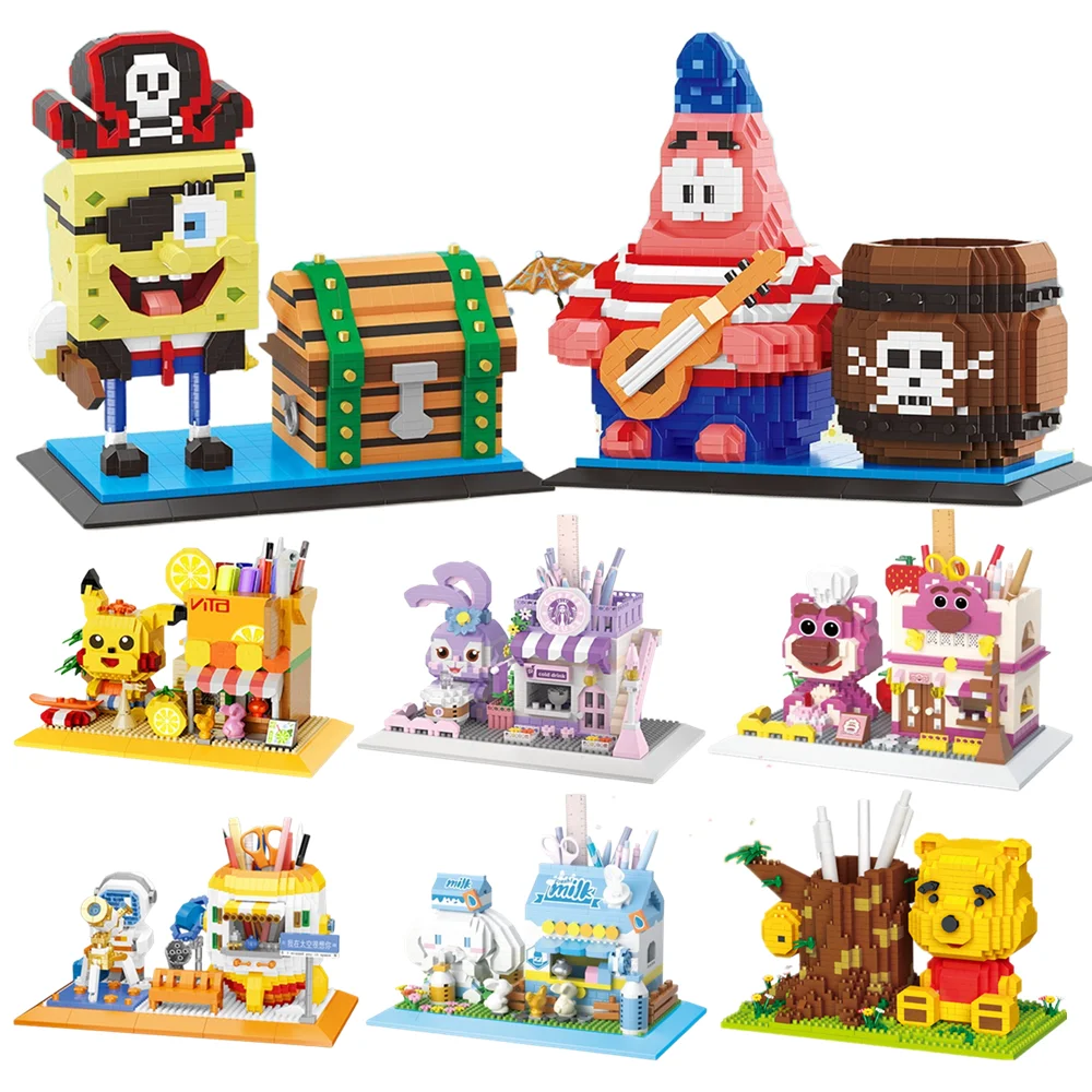 SpongeBob-SquarePants-Pen-Holder-Blocks-City-Patrick-Star-Squidward ...