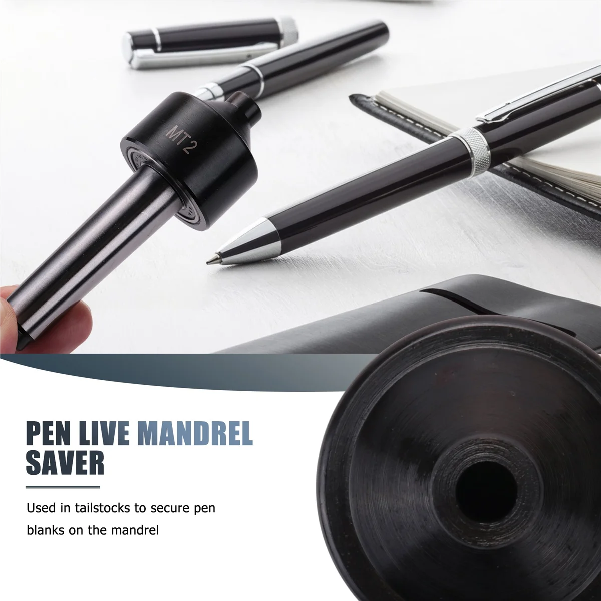 A78G Pen Turning Lathe Live Mandrel Saver for Woodworking Morse Taper ...