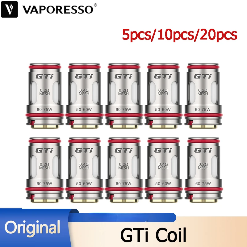 5pcs 20pcs Original Vaporesso GTi Mesh Coil 0.2ohm 0.4ohm 0.15ohm For Target 100 200 Target 80 ...
