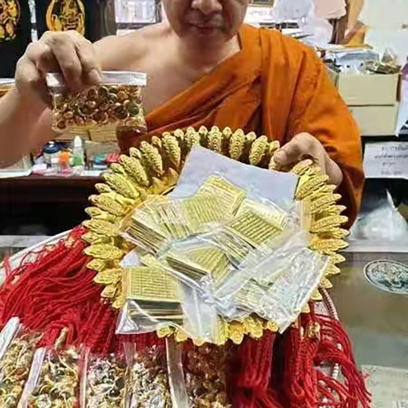 1PC-5cm-Thailand-Temple-Bless-Safety-Scripture-Buddha-God-Card-Pendant ...