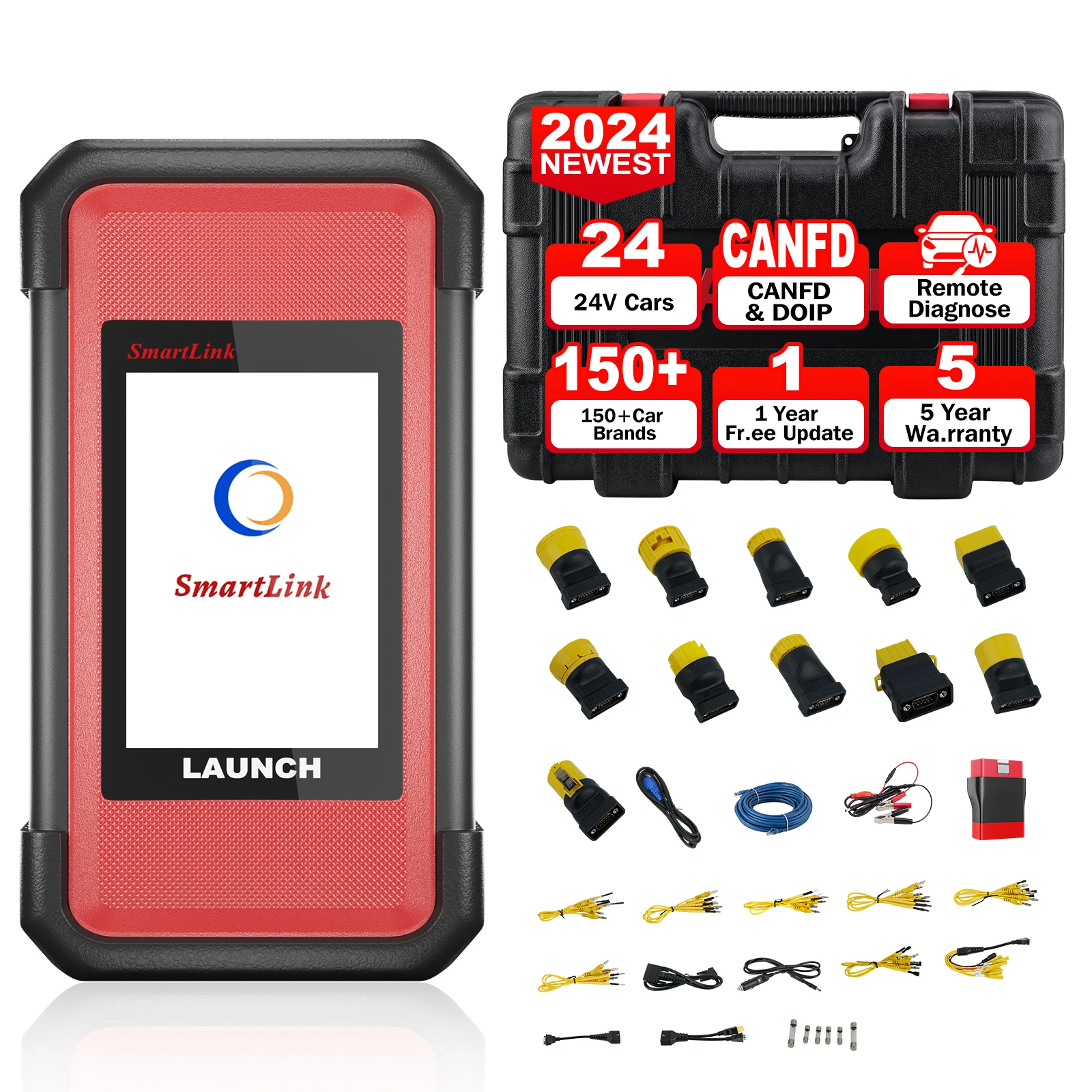 LAUNCH-X431-SmartLink-C-2-0-Heavy-Duty-Module-24V-Truck-Machinery-Commercial-Vehicles-Diagnostic ...