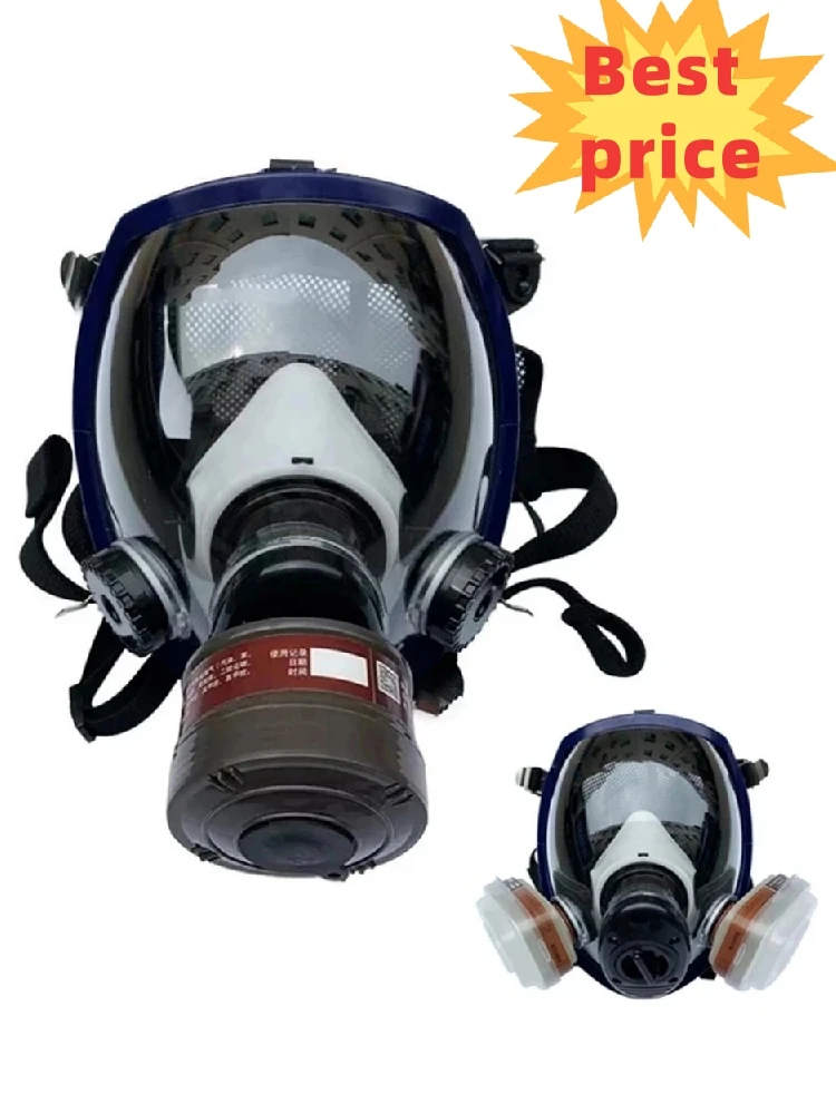 Gas-Mask-with-Carbon-Filter-for-Safety-Protection-Full-Face-Respirator ...