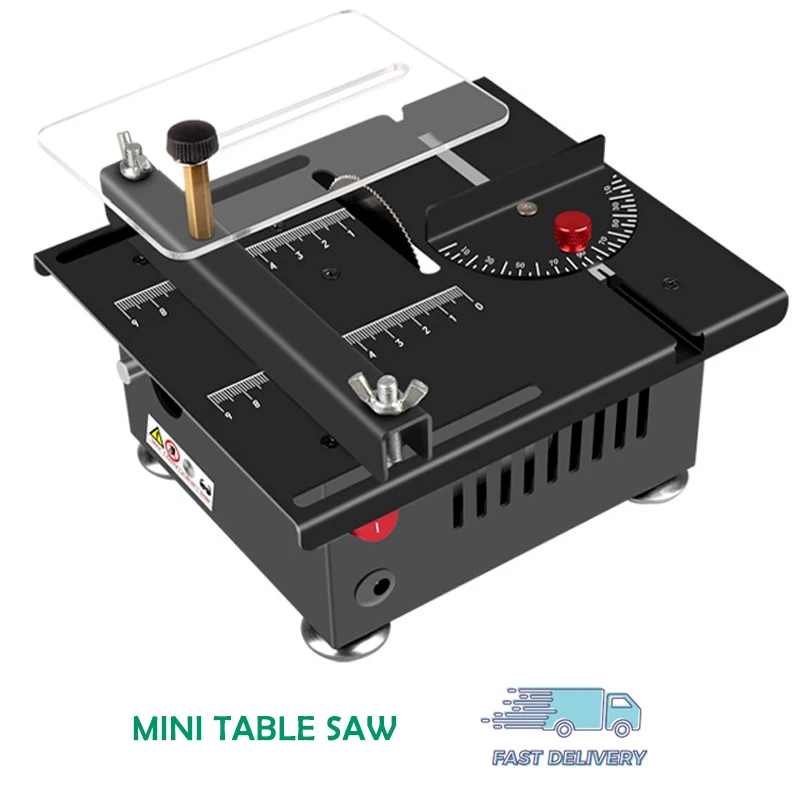Mini-desktop-table-saw-diy-woodworking-acrylic-pvc-chainsaw-precision ...