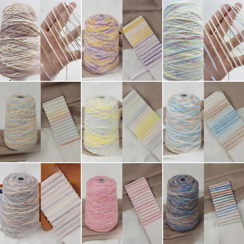 250g / Ball 3 Strands of Icelandic Wool Dyed Entire Series Hand-spun ...