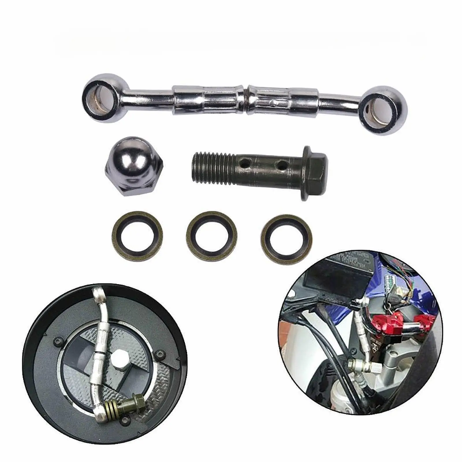 Brake-Hose-Extender-108mm-4-3in-Motorcycle-Brake-Line-Connector-Repair ...