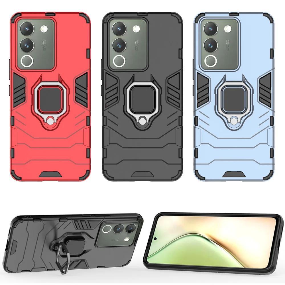 For-Vivo-V29E-5G-Y200-Ring-Holder-Hard-Case-Rugger-Armor-Anti-Shock ...
