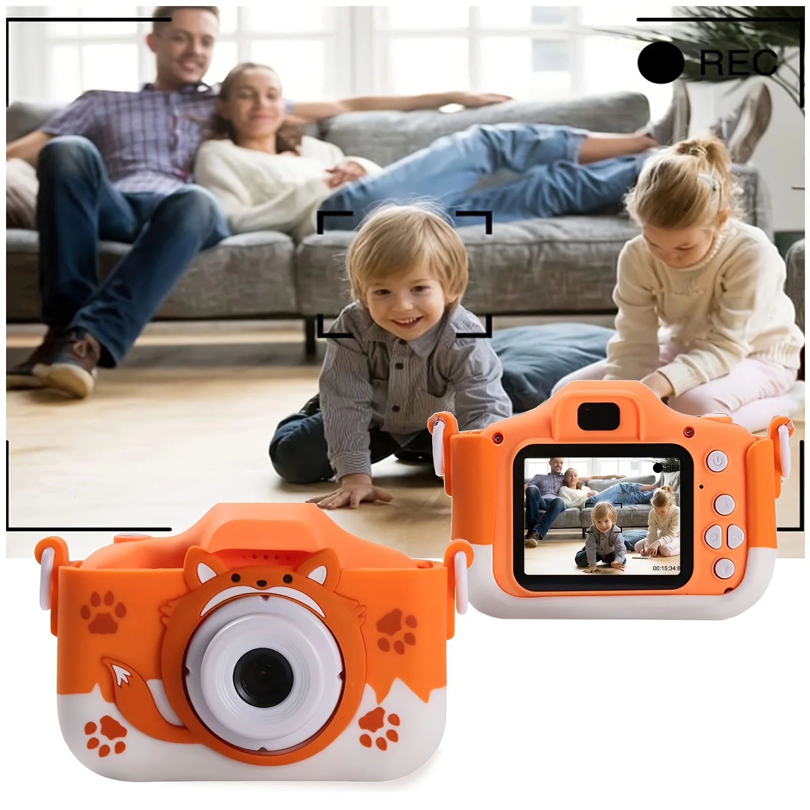 40MP-HD-Dual-Lens-Digital-Kids-Fox-Little-Selfie-Camera-Toys-Tiny ...