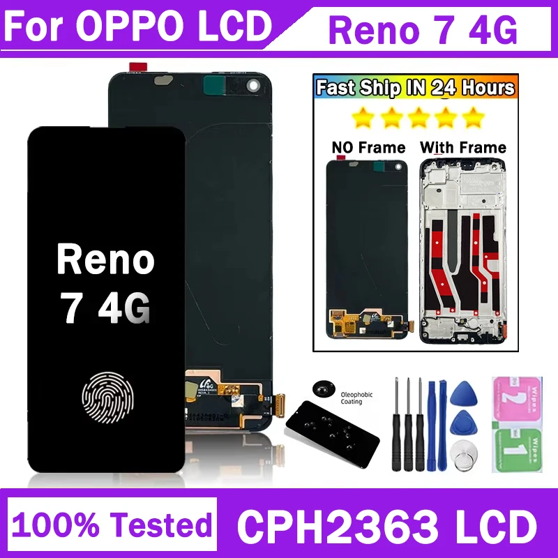 Pantalla AMOLED Reno 7 de 6,43 pulgadas para Oppo Reno7, montaje de ...