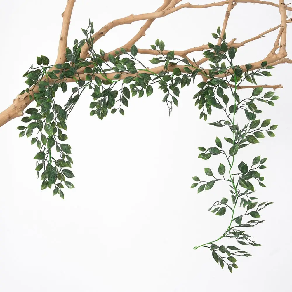 1PC Green Foliage Vine Artificial Plants Wall Hanging Vines Christmas ...