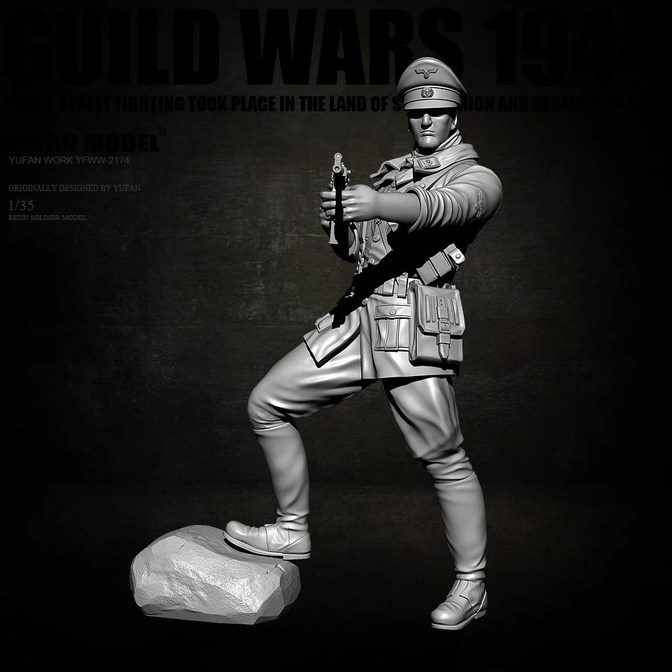 YUFAN MODEL 1/35 Resin Soldier model kits figure colorless and self ...