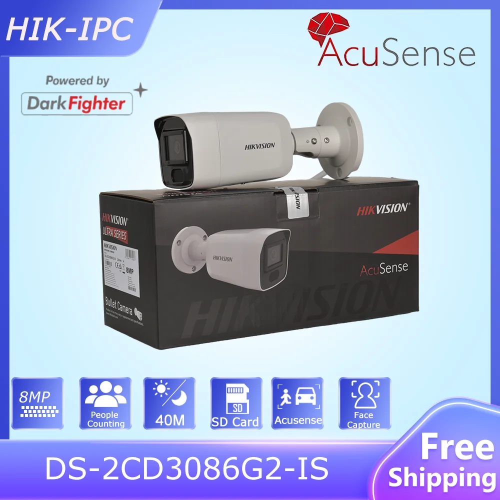 HIKvision-8MP-Bullet-IP-Camera-DS-2CD3086G2-IS-Acusense-SD-Card-slot ...