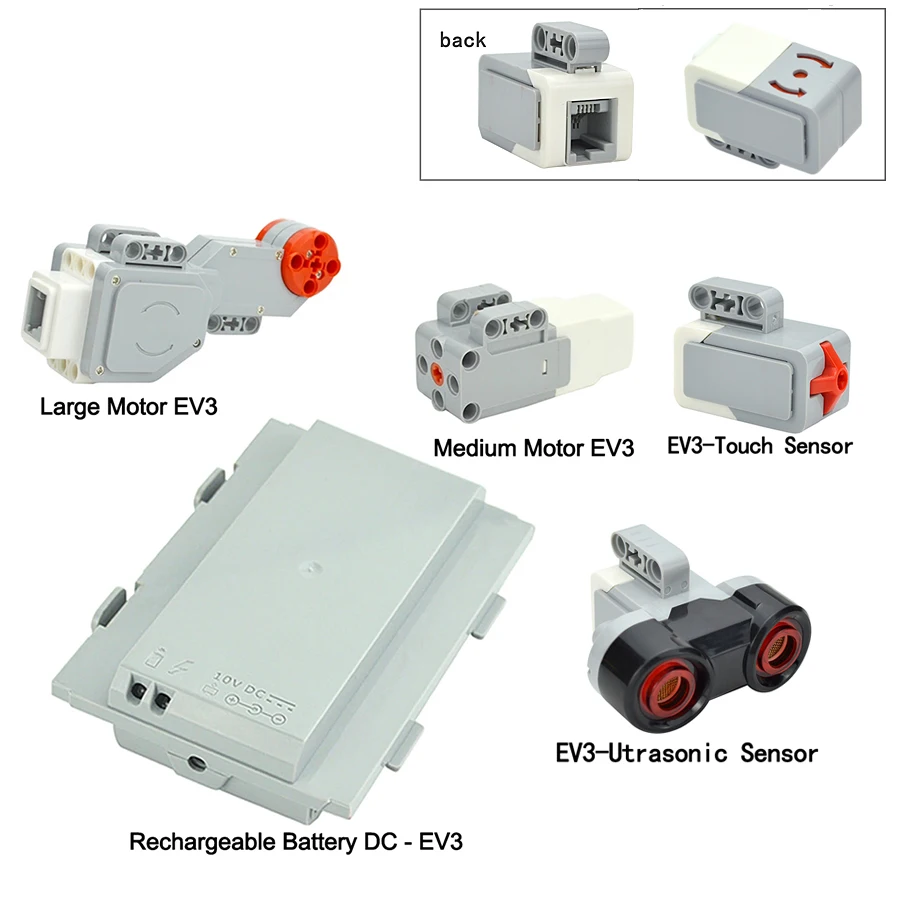 DIY Robotics Parts EV3-Compatible Large Motor & Battery Pack - Power ...