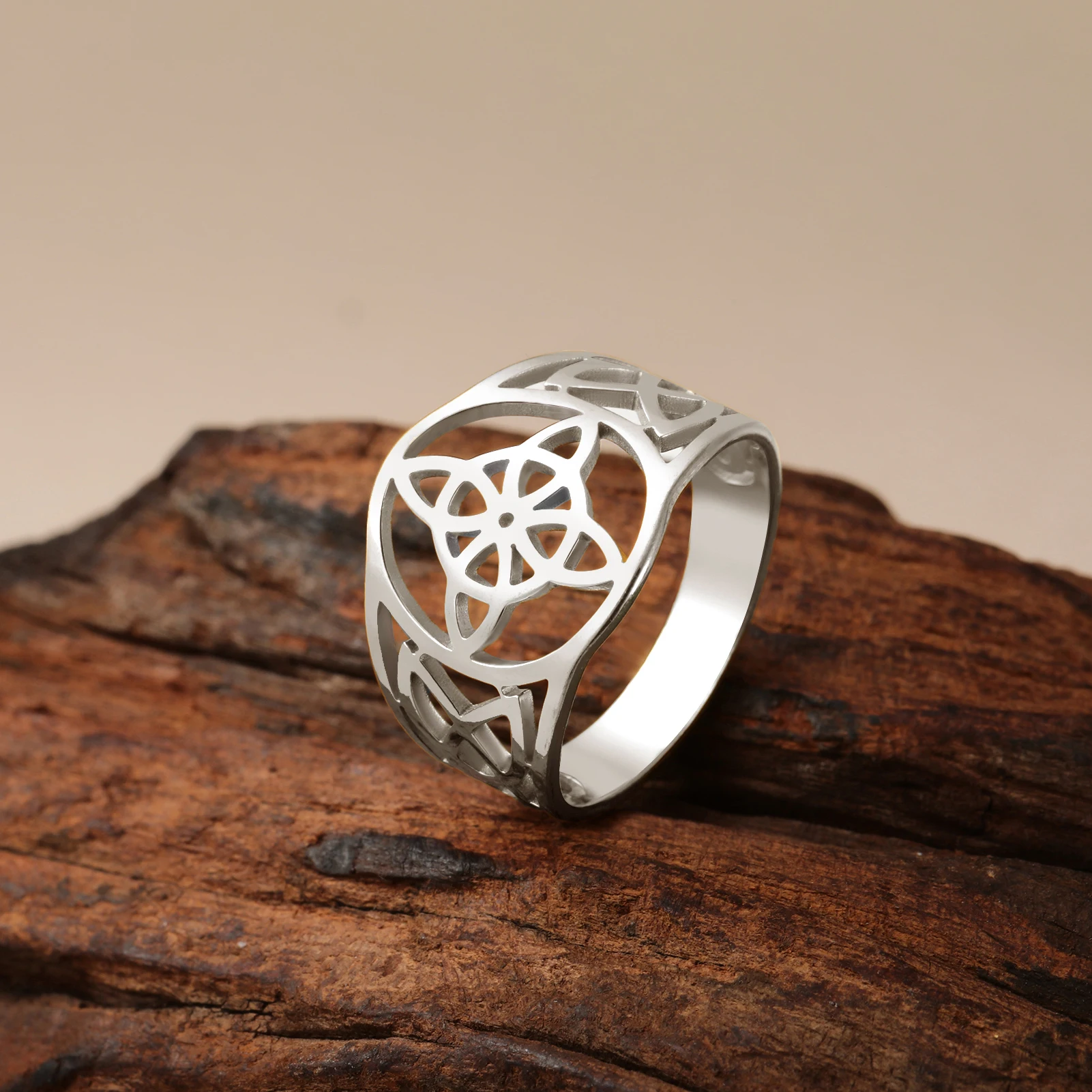 Skyrim-Stainless-Steel-Witch-Knot-Ring-Women-Men-Finger-Rings ...