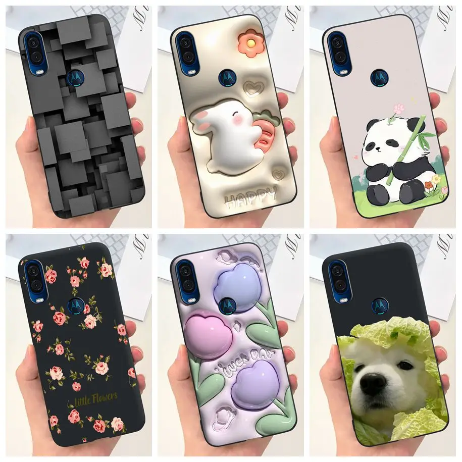 For-Motorola-One-Vision-Case-XT1970-1-XT1970-2-Shockproof-Cover-Cute ...