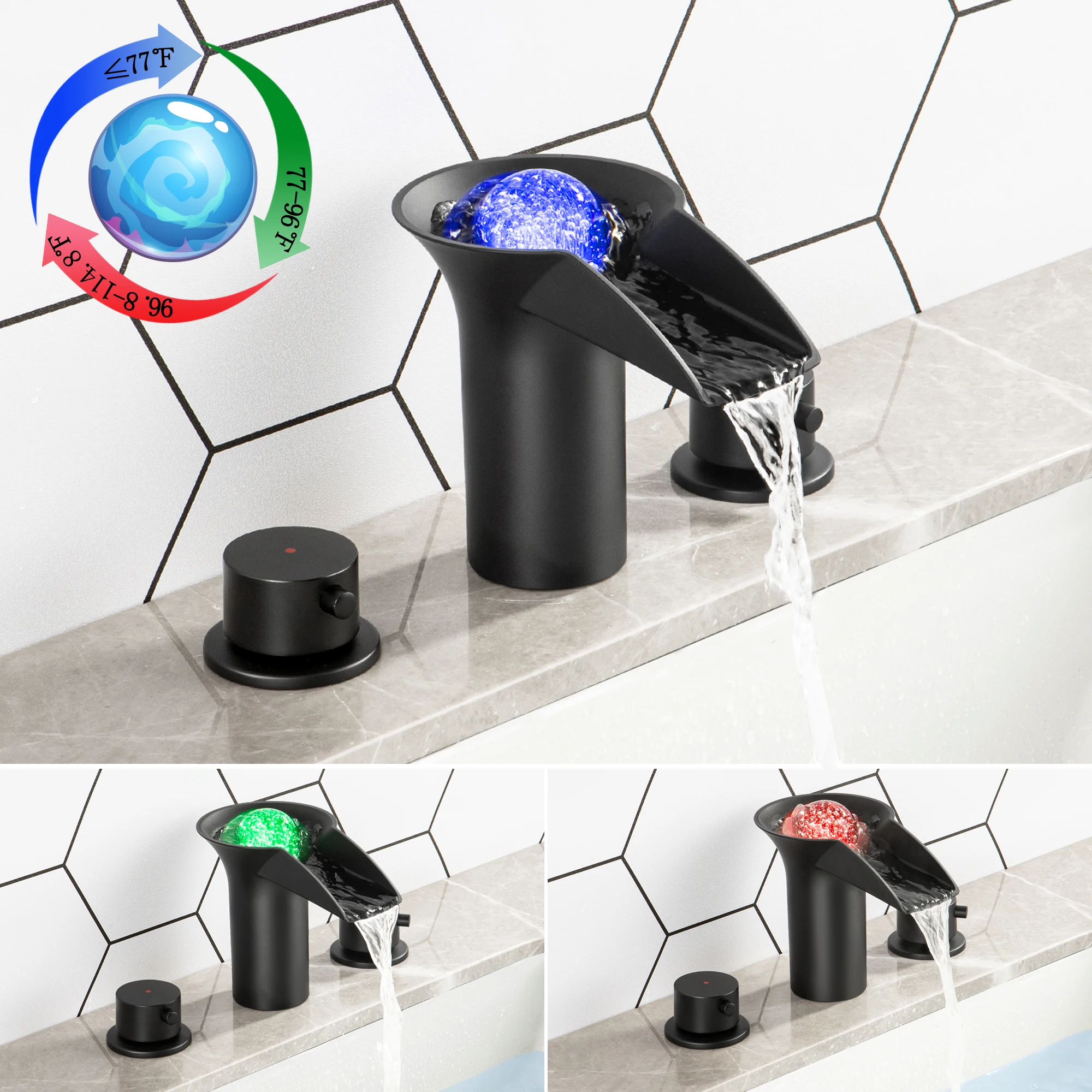 SKOWLL-8-Inch-Widespread-Bathroom-Faucet-3-Hole-LED-Waterfall-Vanity ...
