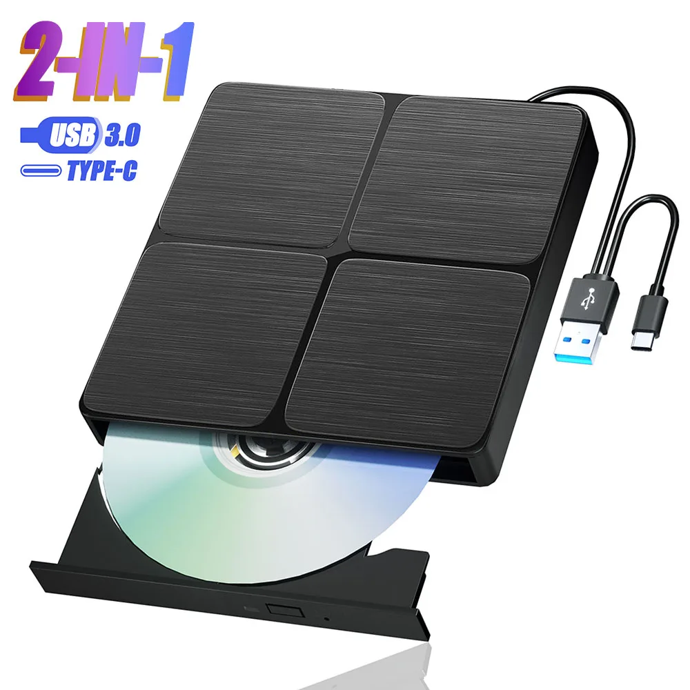 External Blu ray Player USB3.0 3D Blu ray Burner CD DVD-ROM Optical ...