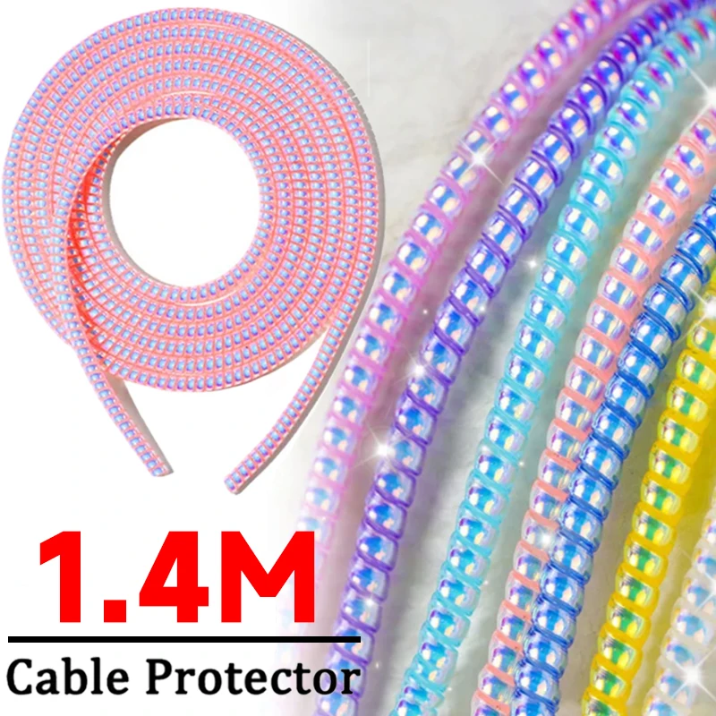 Protector-de-Cable-de-cargador-en-espiral-cuerda-de-protecci-n-de ...