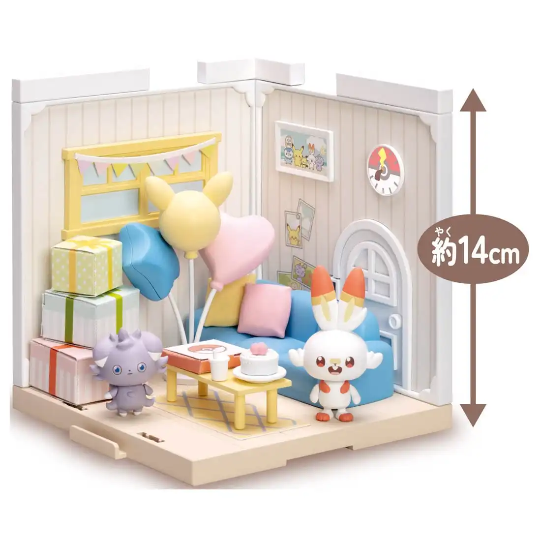 Pokemon Figure Pokepiece House Peaceful House Series Pikachu Pichu ...