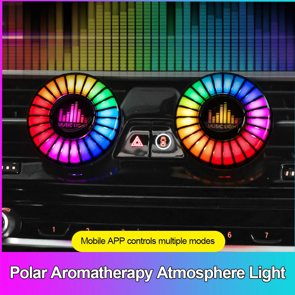 Car-Music-Pickup-Rhythm-Lamp-Air-Freshener-RGB-LED-Strip-Sound-Control ...