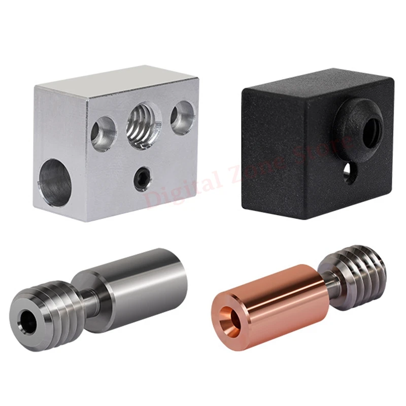 Sprite Extruder Heater Block, Silicone Sock, Bimetal / Titanium Alloy ...