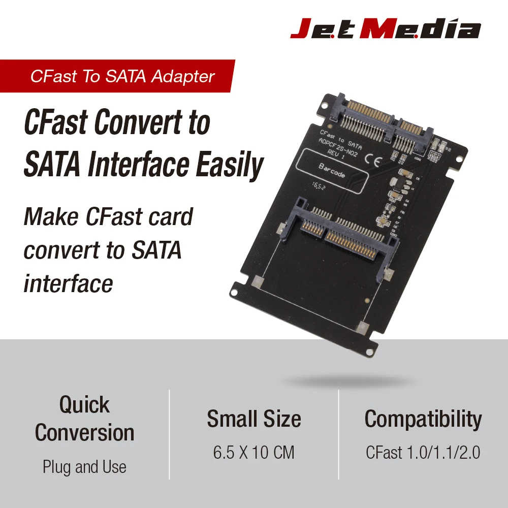 CFast to SATA 어댑터 JetMedia CFS SA100 고품질 sata로 CFast 변환|컴퓨터 케이블 & 커넥터 ...