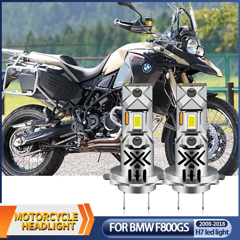 1-2Pcs-H7-LED-Bulbs-Motorcycle-Headlight-For-BMW-F800GS-2008-2018-12V ...