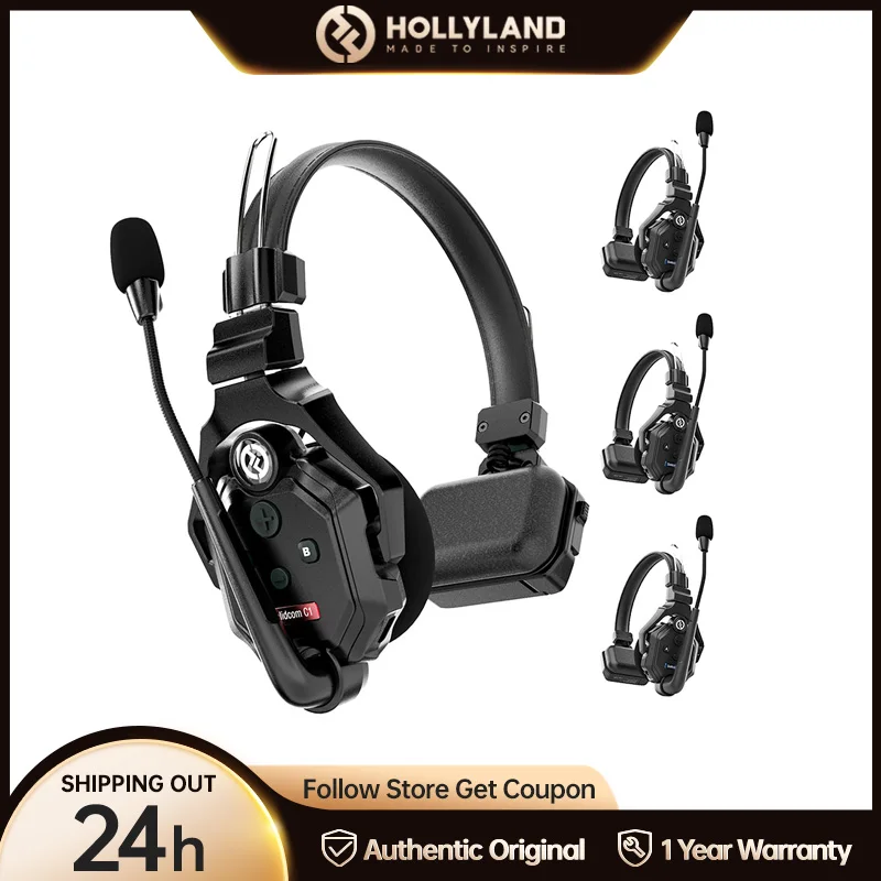Hollyland-Solidcom-C1-Wireless-Intercom-System-1100ft-Range-Weighs-Only ...