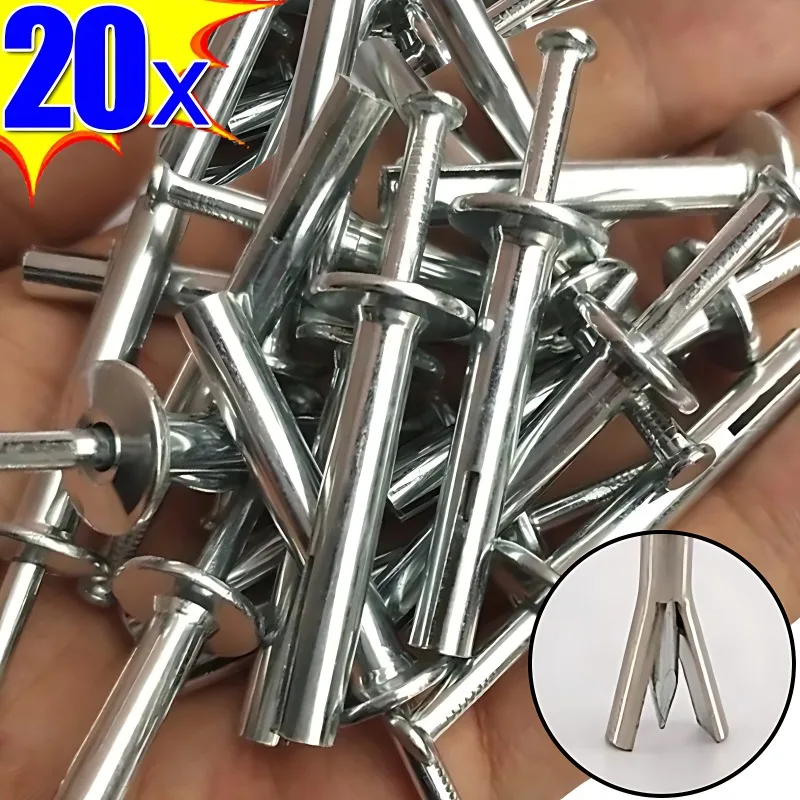 20-10PCS-Hammer-Drive-Expansion-Rivets-Expansion-Aluminum-Nail-Head ...