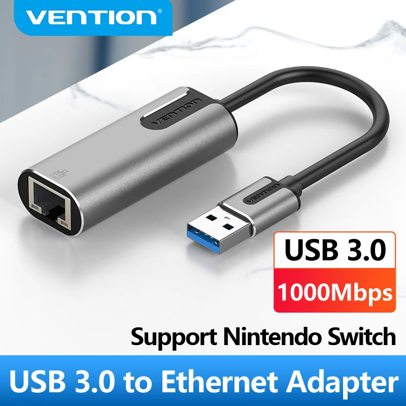 Vention USB Ethernet Adapter USB 3.0 Network Card to RJ45 Speed 1000M ...
