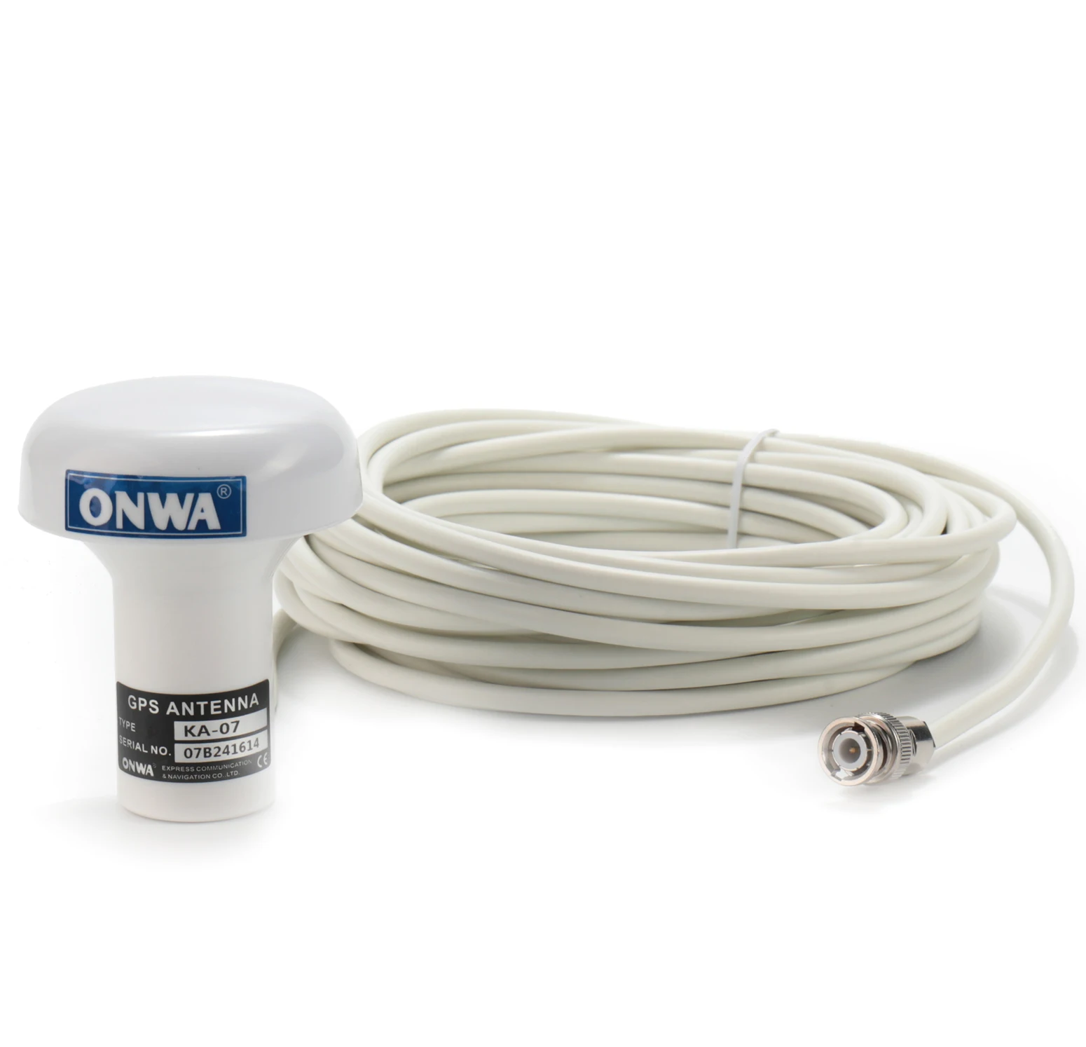 ONWA KA-07 Marine GPS Antenna with 10m Cable and BNC connector supplied ...