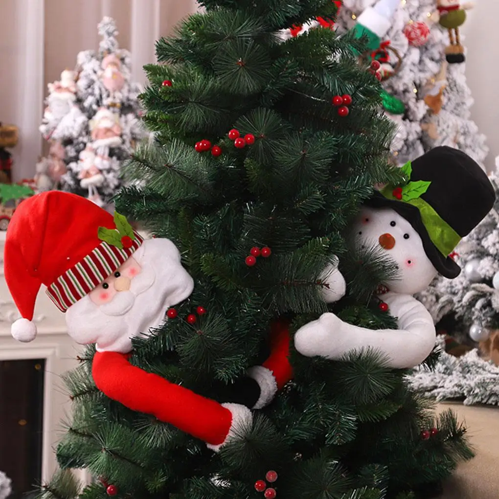 Christmas-Tree-Topper-Large-Santa-Claus-Snowman-Reindeer-Hat-Christmas ...