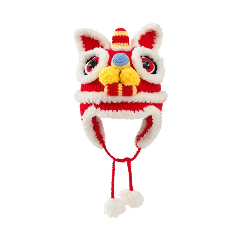 Tiger Head Hat Lion Dance Hat Lion Dance Hat Winter Chinese New Year ...