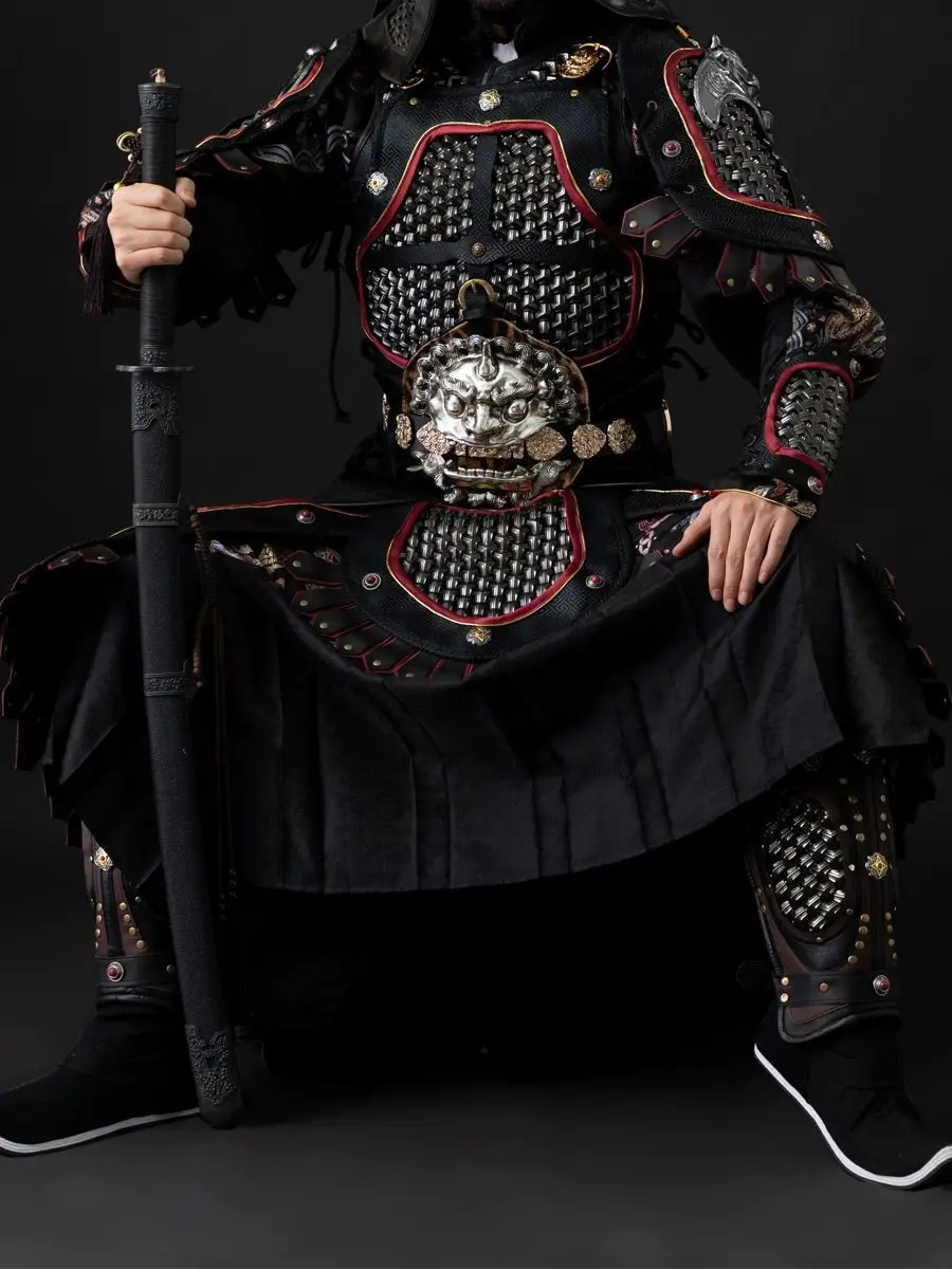 Hanging-Leg-Shin-Armor-Men-Chinese-Vintage-Wearable-Stainless-Steel-Leg ...