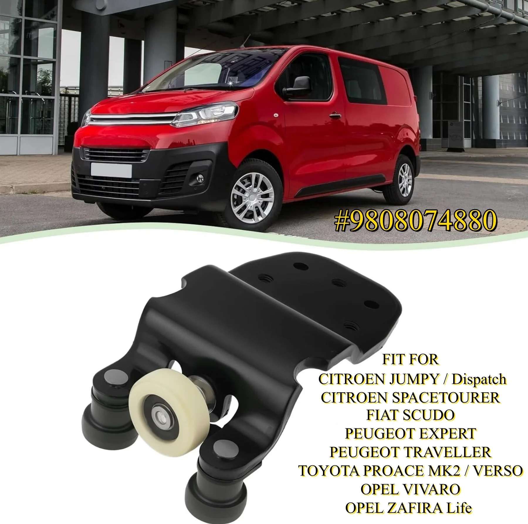 Rouleau de porte coulissante de voiture LH/RH, pour Peugeot Expert ...