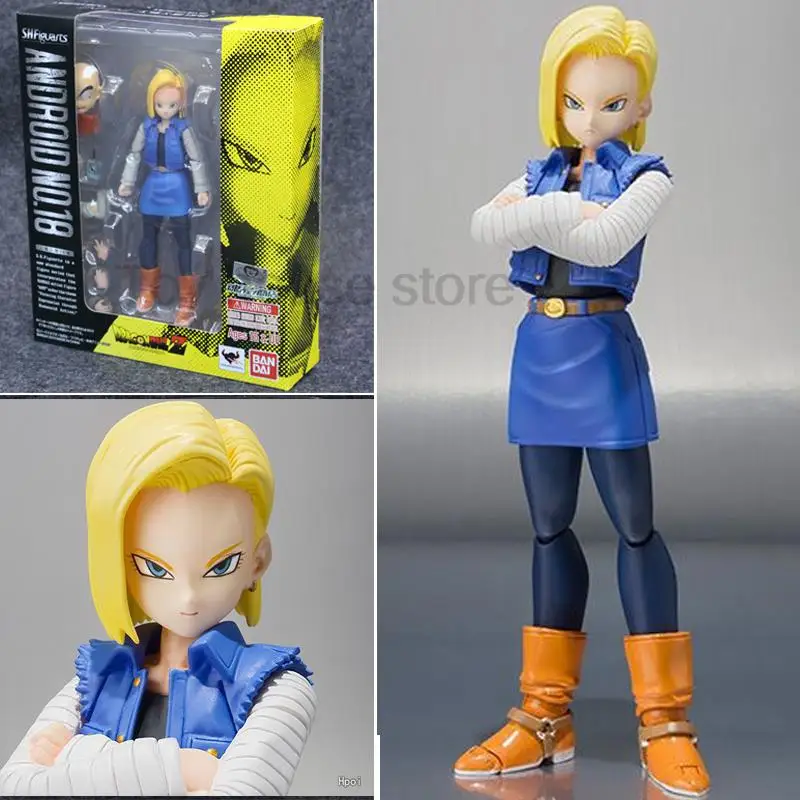 Shf-dragon-ball-z-android-n-18-com-logotipo-articulado-dragon-ball ...