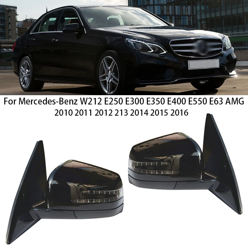 Car Left and Right Side Rearview Mirror Cover Assembly For Mercedes-Benz W212 E250 E300 E350 ...