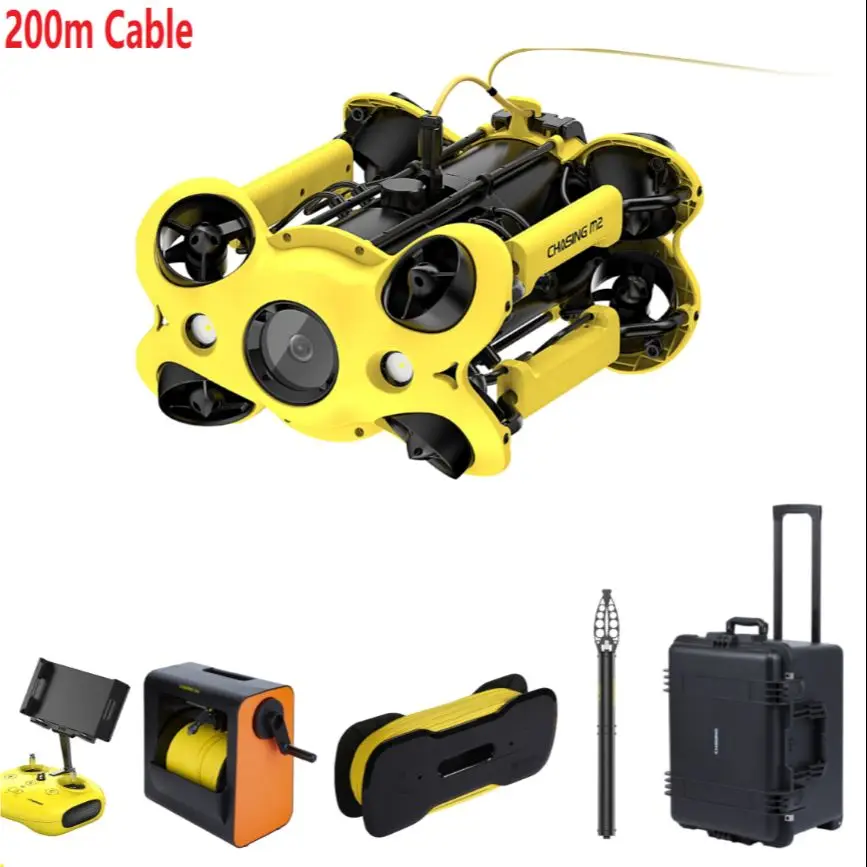 Robot Rov subacuático con brazo persiguiendo M2 Flash Pack, Dron ...