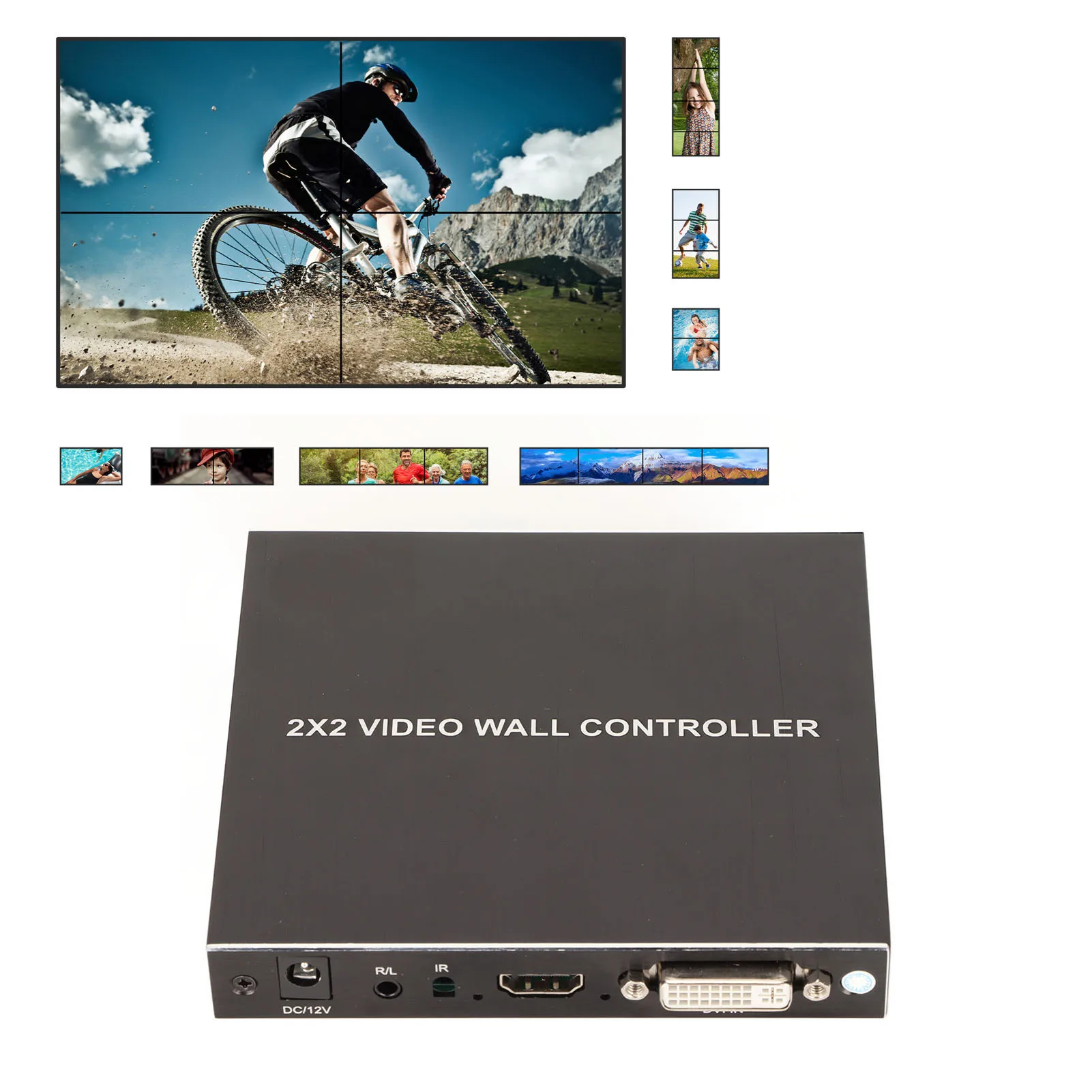 DVI-TV-Wall-Video-Controller-180-Degree-Rotating-HD-Multimedia ...