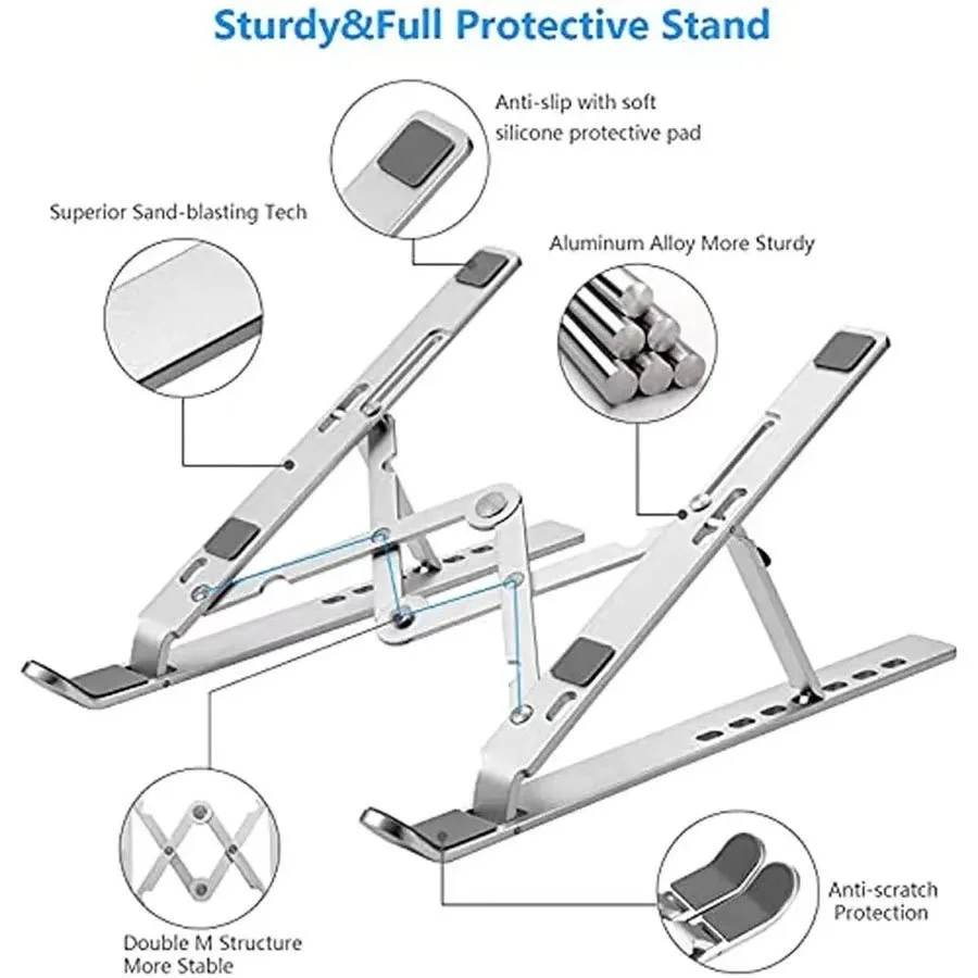 Portable Double Fork Computer Stand Laptop Folding Heat Dissipation ...