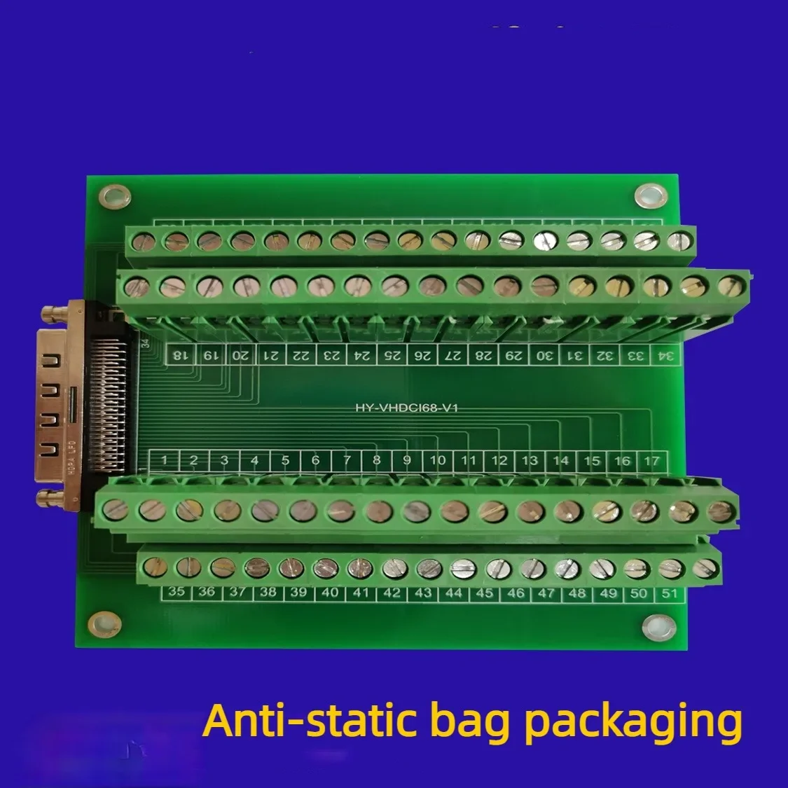 VHDCI 68 소형 SCSI 68 고밀도 암 어댑터 보드 배선 보드 슬롯 터미널 보드 터미널 블록 - AliExpress 1420