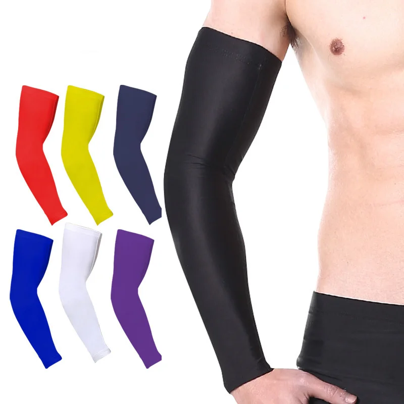 Outdoor-Sports-Basketball-Arm-Sleeves-Brace-Compression-Running-Cycling ...