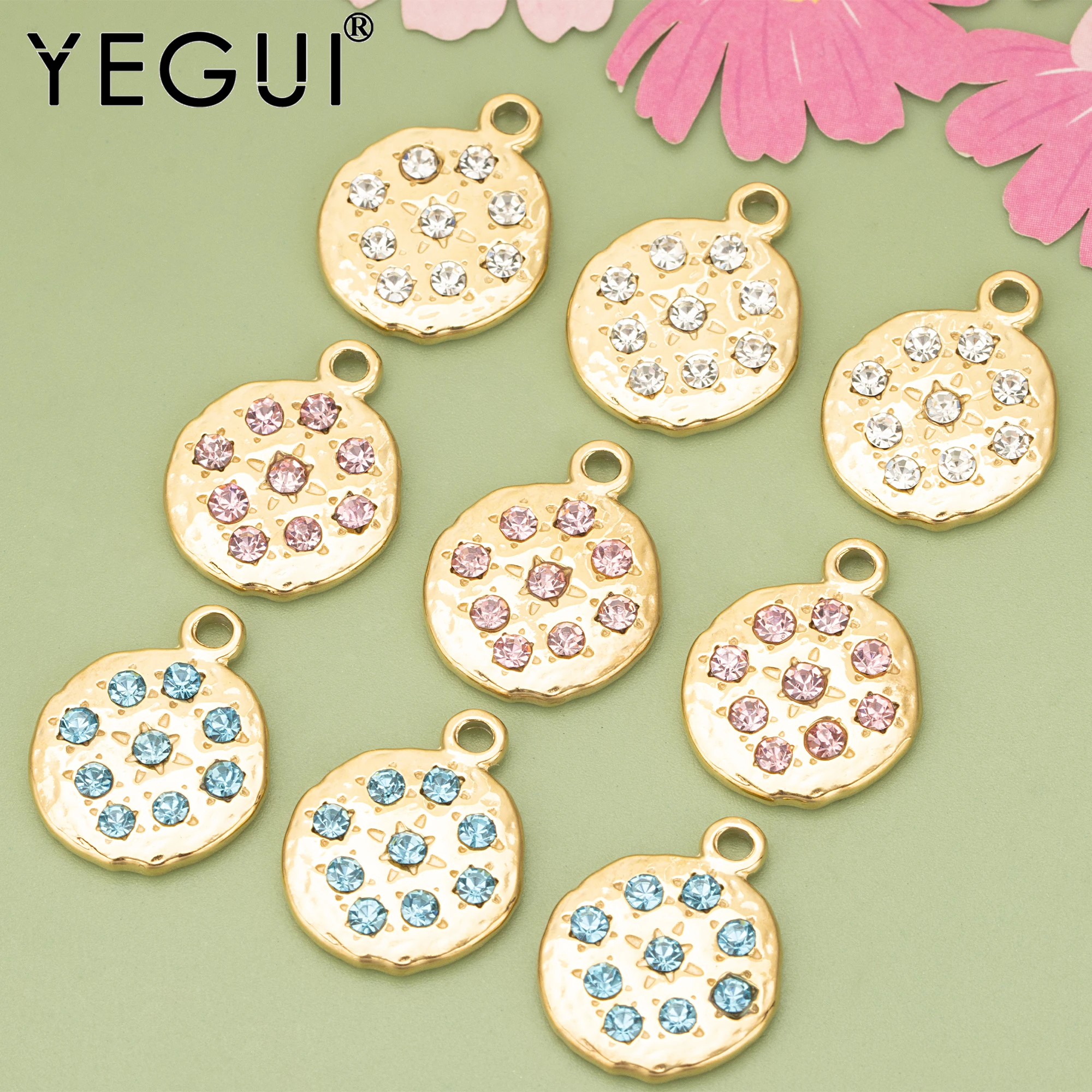 YEGUI-ME12-jewelry-accessories-316L-stainless-steel-zircons-nickel-free ...