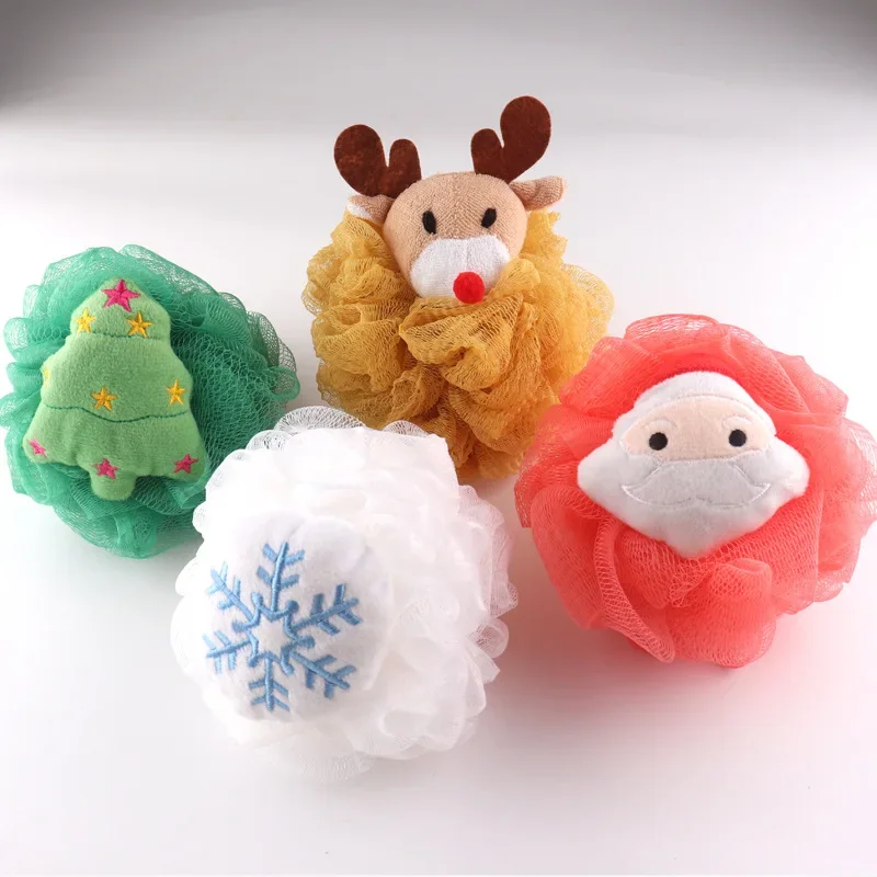Children-Bath-Sponge-Brush-Bath-Product-Care-Christmas-Ball-shape ...