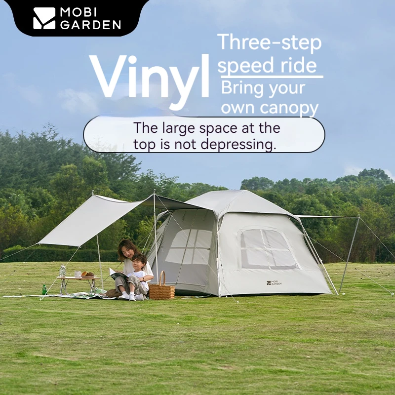 MOBI-GARDEN-Camping-Tent-Zero-Motion-Home-Edition-150-Vinyl-with-Canopy ...