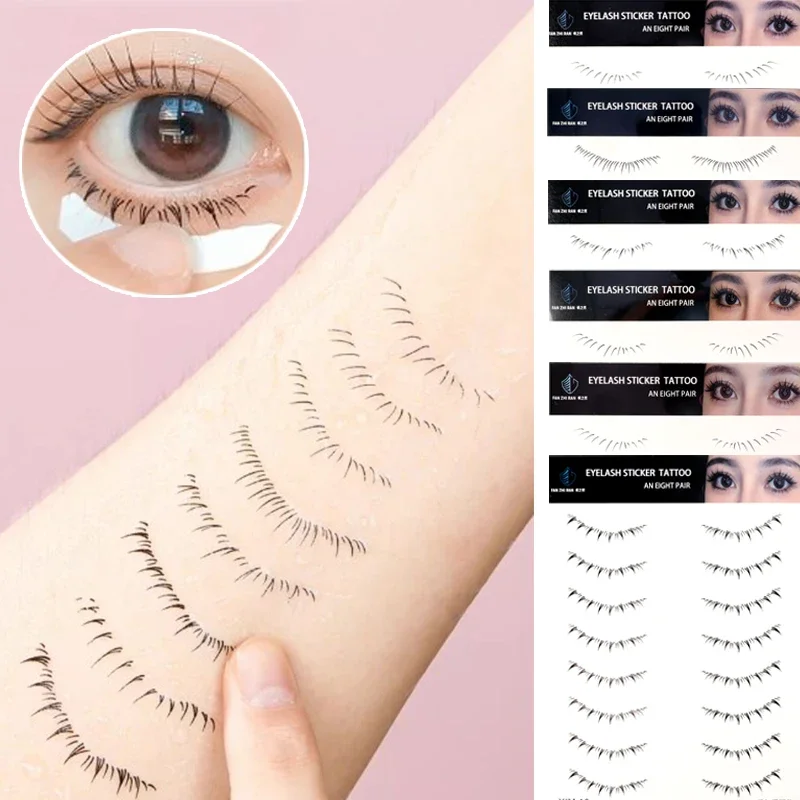 Lower-Eyelash-Tattoo-Stickers-Fake-Lashes-Temporary-Tattoo-Patch ...