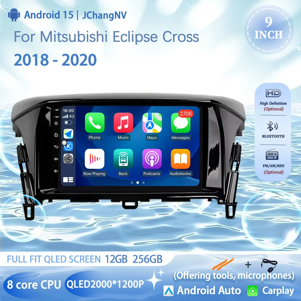 Carplay Auto Car Radio For Mitsubishi Eclipse Cross 2018 2019 2020 ...