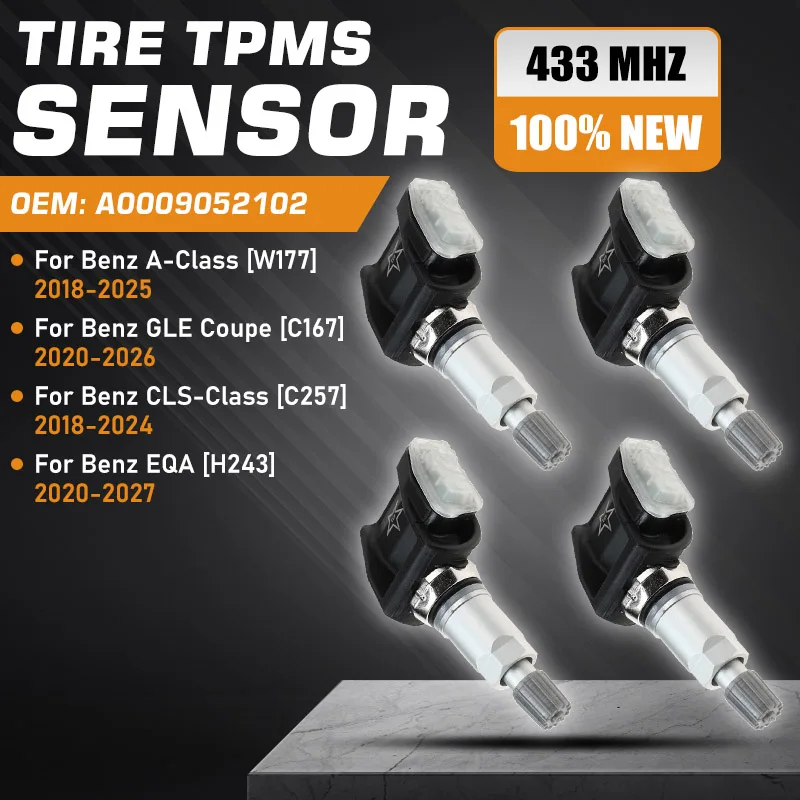 Tire Pressure Sensor For Mercedes-Benz A-Class W177 Mercedes-Benz GLE ...