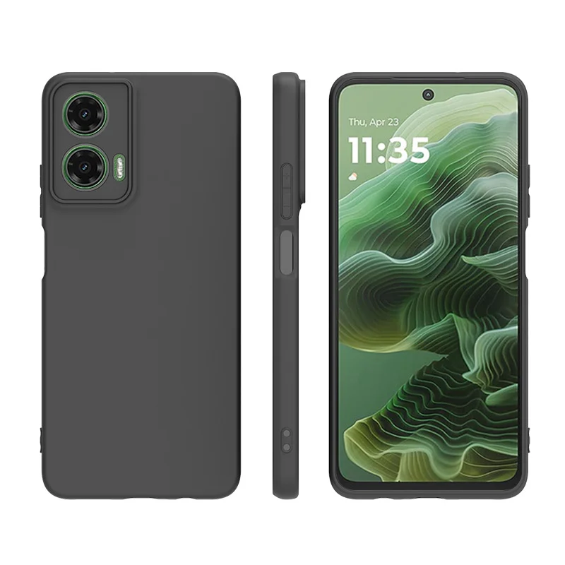 For Moto G35 5G Case G 35 TPU Soft Black Slim Matte Silicone Case for ...